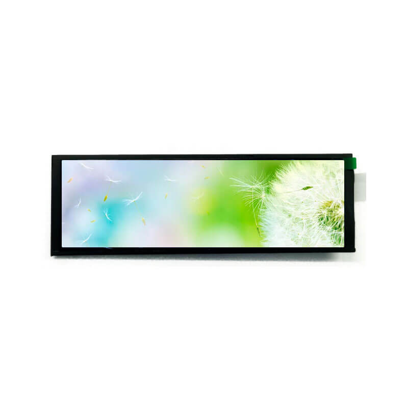 7.84 Inch Stretched Bar Display 400x1280 High Brightness LVDS Interface IPS Bar LCD Display ...