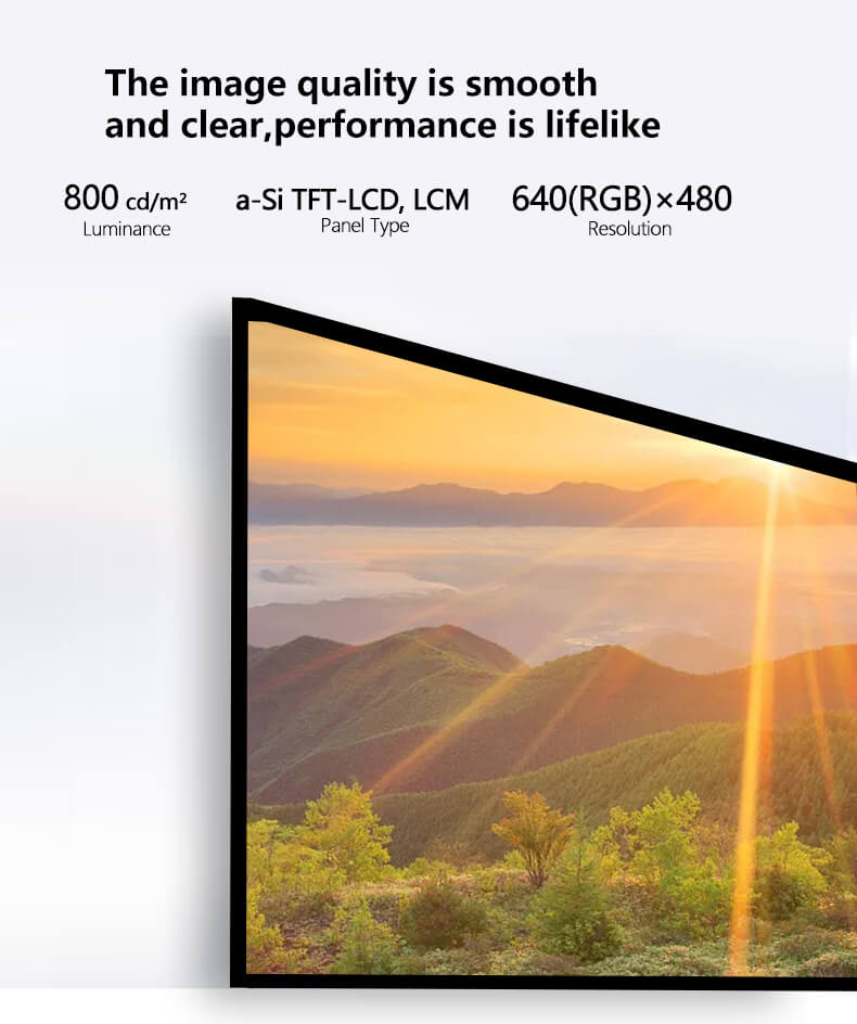 G065VN01 V2 AUO 6.5 Inch 640x480 LCD Display LVDS Interface High Brightness Wide Temperature LCD ...