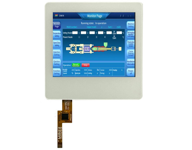 3.5 Inch Wide Temperature TFT LCD Display 640x480 LVDS -30°C to 85°C High Brightness Display ...
