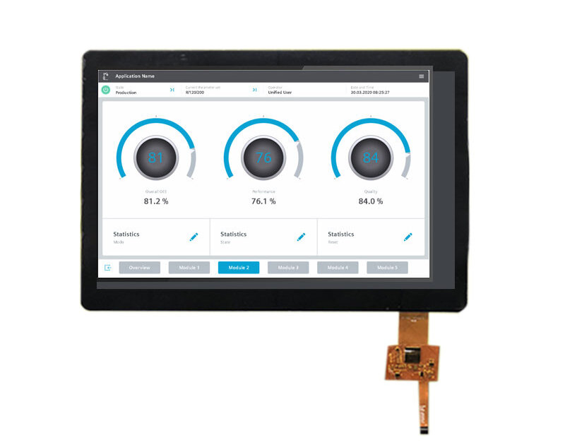 10.1 Inch Wide Temperature TFT LCD Display 1280x800 LVDS -30°C to 85°C High Brightness 1100nits ...