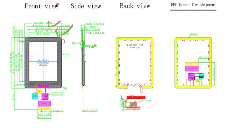 28 Inch 240x320 Mcu Tft Display Esp32 Ips Touch Screen Arduino Lvgl Wifi Ble Uart Smart Module