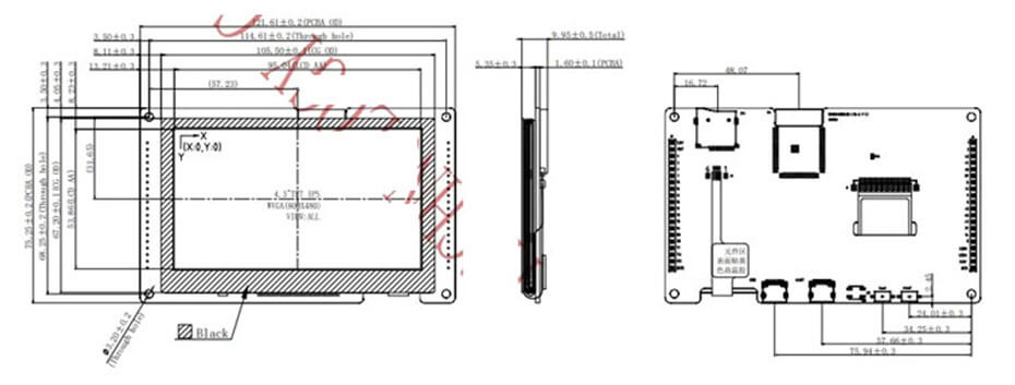 43 Inch 800x480 Rgb Tft Display Esp32 Ips Touch Screen Arduino Lvgl Wifi Ble Uart Smart Module