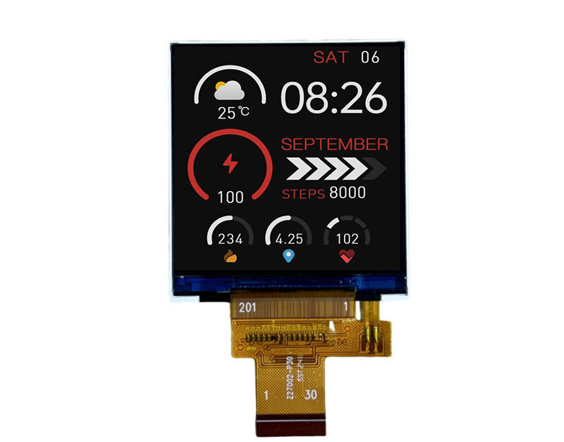 2.7 Inch Square Display 320x320 MIPI 500nits High Brightness TFT LCD ...