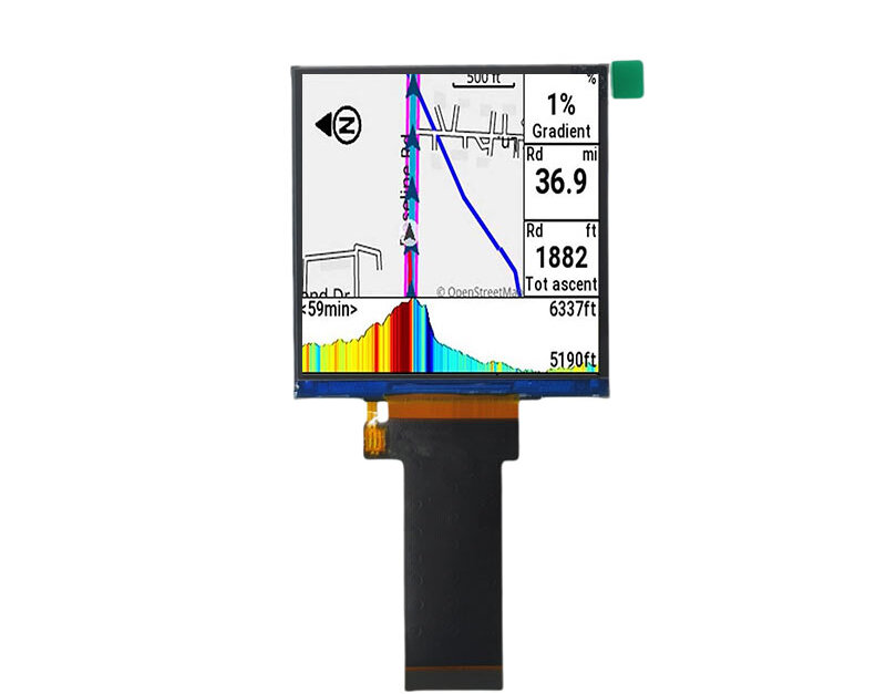 3.4 Inch Square Display IPS 480x480 CPU/RGB/SPI 550nits High Brightness ...