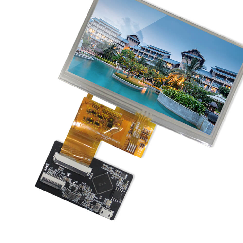 Custom lcd screen 4.3 inch 800*480 Ultra small control panel HD IPS ...