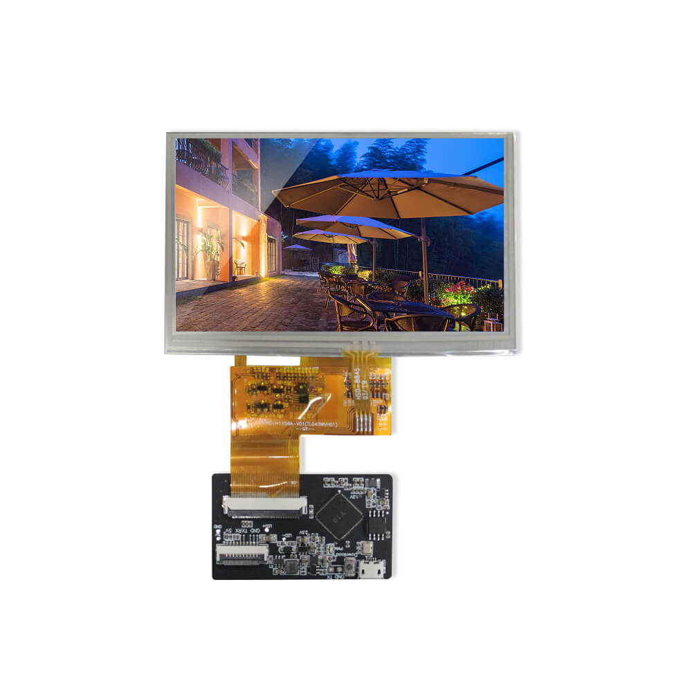 Custom lcd screen 4.3 inch 800*480 Ultra small control panel HD IPS ...