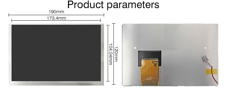 G080Y1-T01 Original 8 Inch LCD Panel 800x480 High Brightness Wide ...