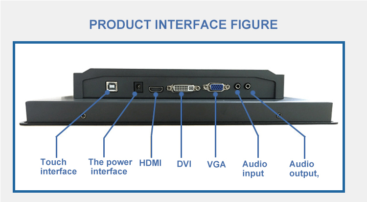 10.1 inch industrial touch display cabinet console terminal device ...