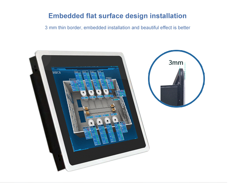 10.1 inch industrial touch display cabinet console terminal device ...