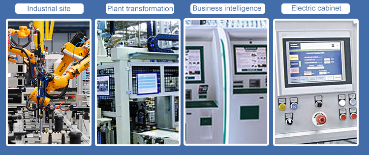 OEM 15 inch industrial control display visual inspection equipment anti ...