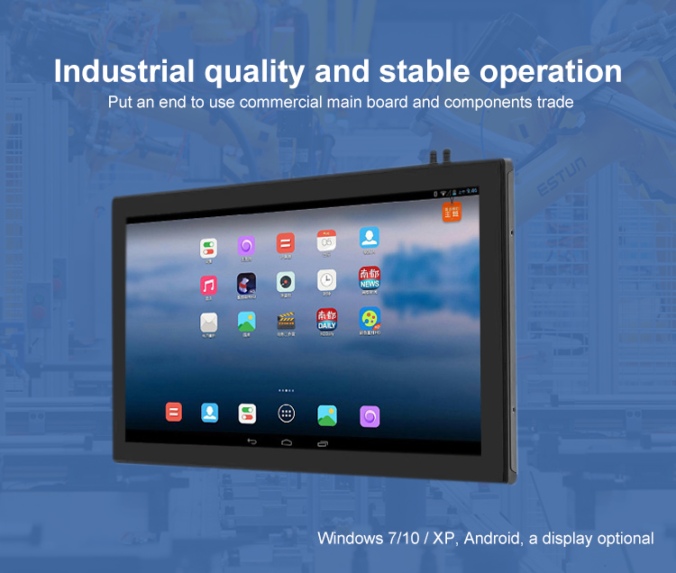 21.5 inch embedded tablet PC high resolution widescreen HD capacitive ...