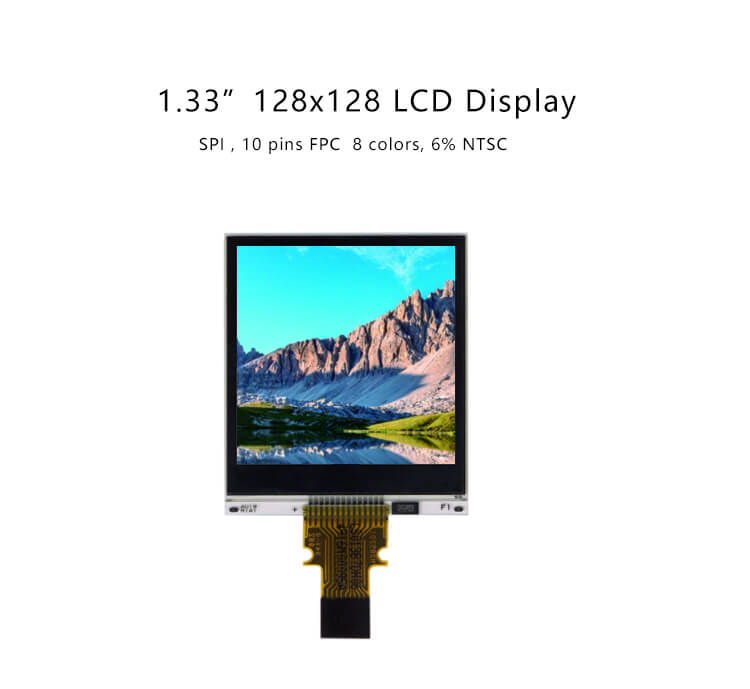 Factory 1.33 inch LCD Displayer High Brightness 128x128 Reflective ...