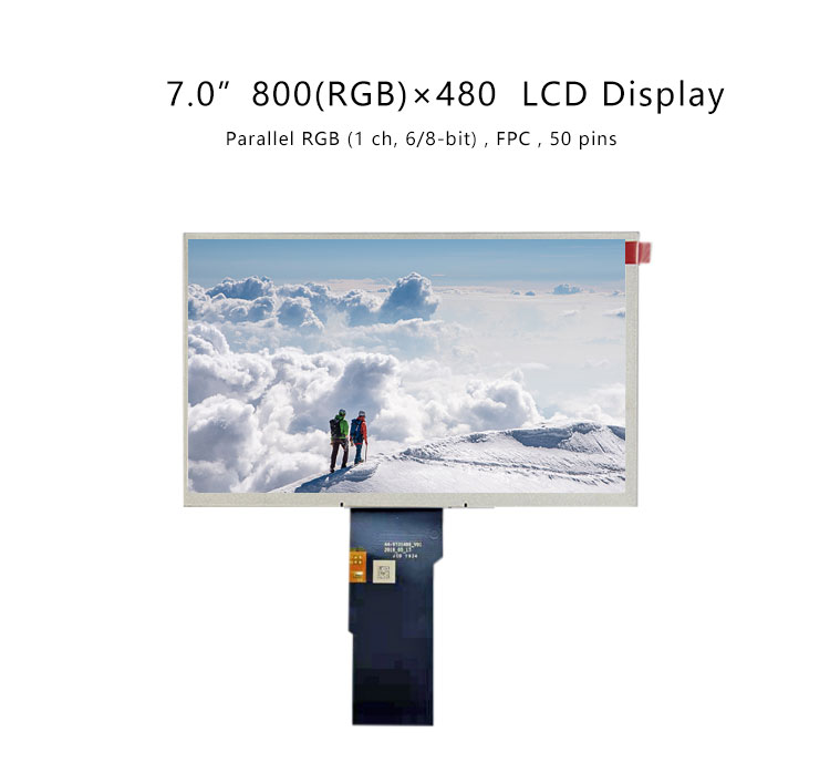 Factory 7 inch LCD Panel 800x480 TTL Interface High Brightness Outdoor ...