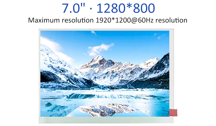 TM070JDHG30 Tianma 7 Inch TFT LCD Display 1280×800 LVDS LCD Panel ...