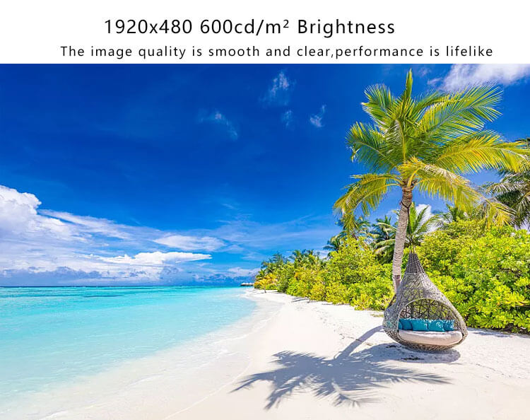 8.8 Inch Stretched Bar Display 1920x480 MIPI 40 Pins High Brightness ...