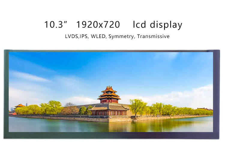 10.3 Inch Stretched Bar Display 1920x720 Wide Temperature High Brightness IPS Bar LCD Display ...