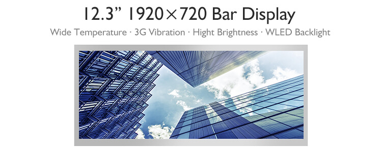 AV123Z7M-N12 BOE 12.3 inch LVDS Interface 1920x720 TFT LCD Display RGB ...