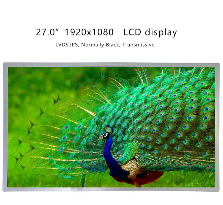 27 Inch TFT LCD Display 1920x1080 LVDS Interface IPS High Brightness ...