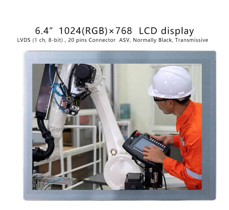 LQ064X3LW02 Sharp 6.4 Inch TFT LCD Display 1024x768 LVDS LCD Module For ...