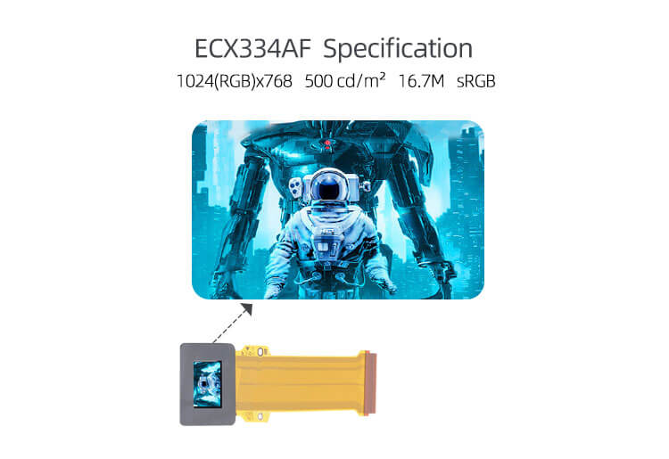 Sony ECX334AF 0.39 inch 1024x768 OLED Display 500cd/m² Amoled For Fire ...