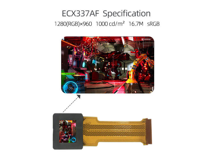 ECX337AF 0.5 Inch 1280x960 OLED Display High Resolution Amoled With ...