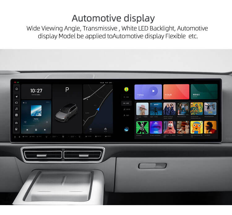 HSD088IPW1-A00 8.8 Inch Bar Display 1920x480 Stretched Bar LCD With ...