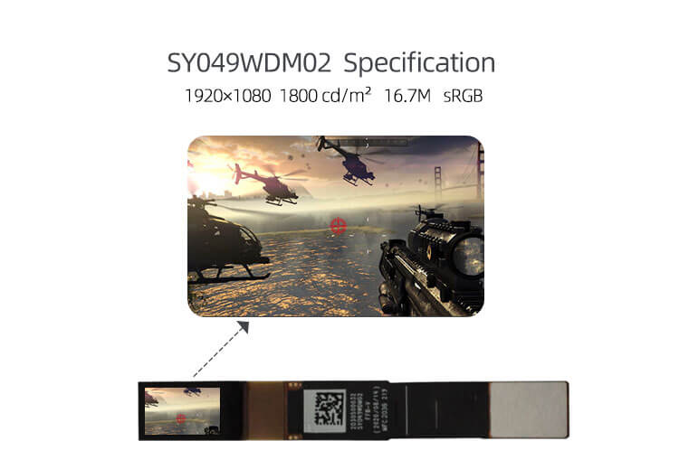 SY049WDM02 0.49 Inch 1920x1080 OLED Display MIPI Interface Amoled With ...