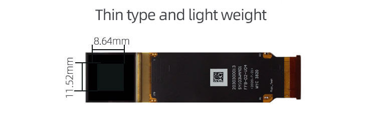 SY057WAM01 0.57 Inch 1600x1200 OLED Display MIPI Interface Amoled Panel ...