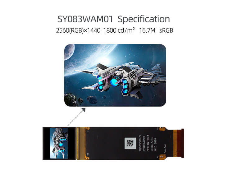 SeeYA SY083WAM01 0.83 Inch 2560x1440 OLED Display MIPI Interface Ultra ...