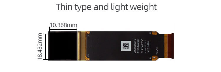 SeeYA SY083WAM01 0.83 Inch 2560x1440 OLED Display MIPI Interface Ultra ...