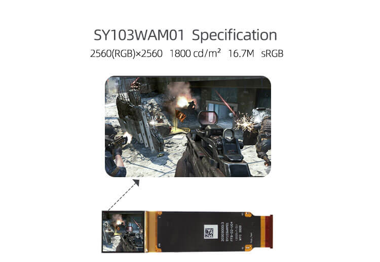 SY103WAM01 1 inch 2560x2560 Si-OLED Panel Sunlight Readable MIPI ...