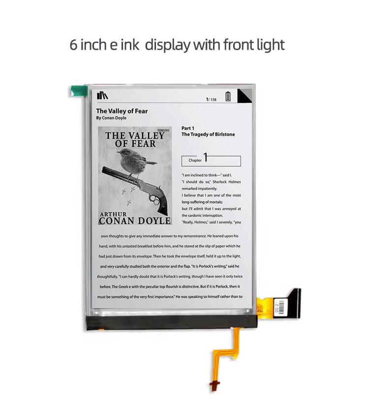 6 Inch Electronic Ink Screen 800x600 Electronic Paper Touch Screen With ...