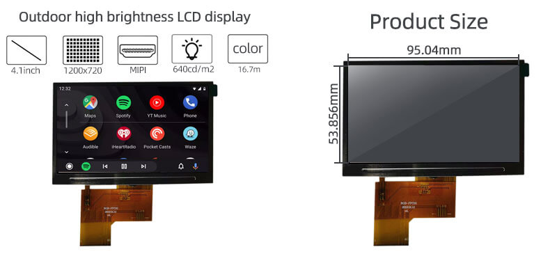 4.3 Inch TFT LCD Display 480x272 RGB Interface IPS High Brightness LCD ...