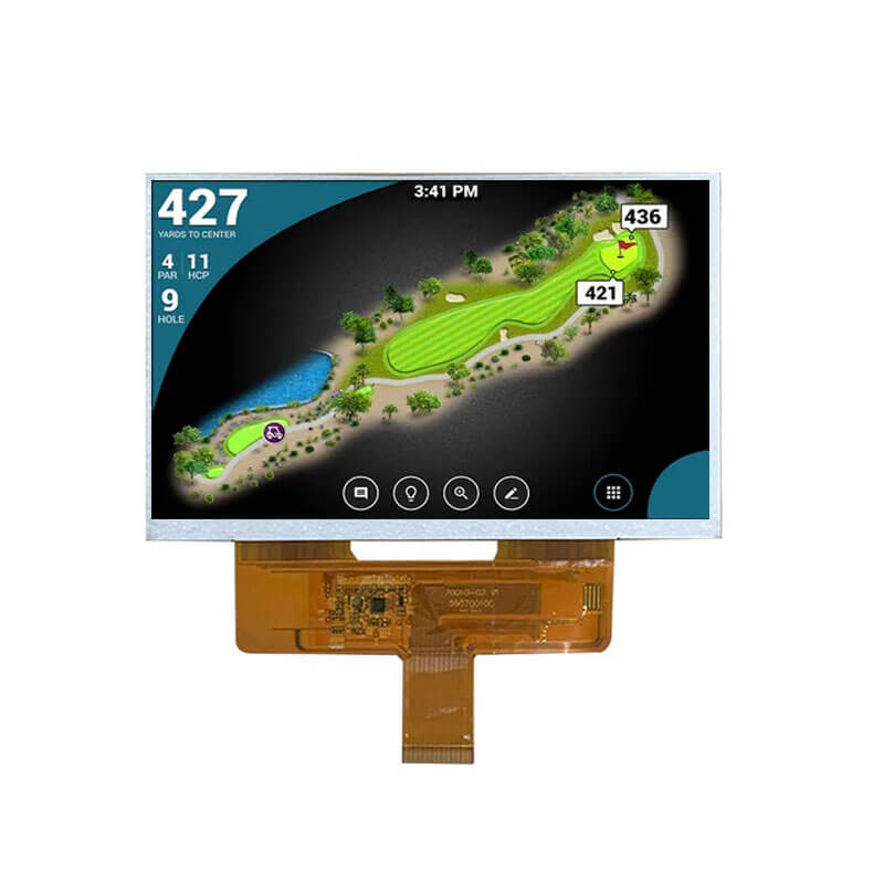 7 Inch TFT LCD Display 800x480 TTL Interface Wide Temperature High Brightness IPS LCD Panel ...