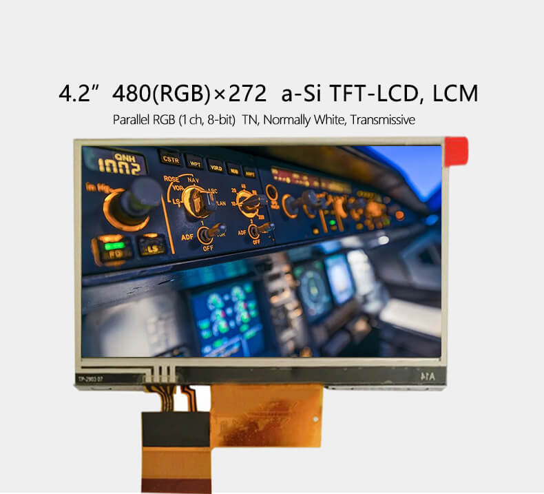 LQ043T1DG18 Sharp 4.3 Inch TFT LCD Display 480x272 Parallel RGB LCD ...