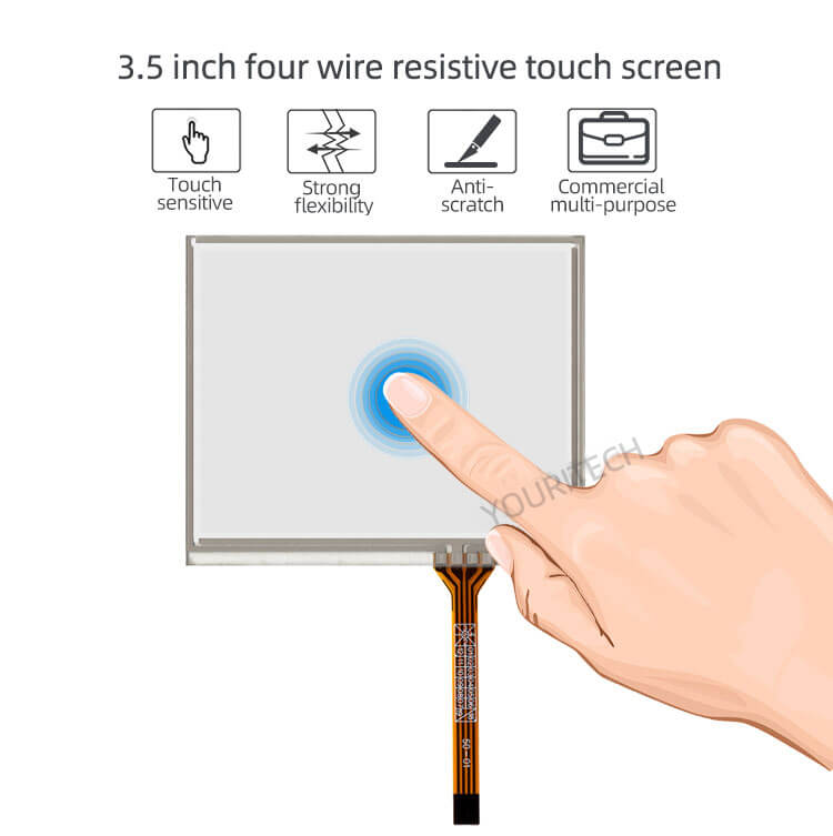 Factory OEM ODM 3.5 Inch Four-wire Resistive Touch External Screen ...