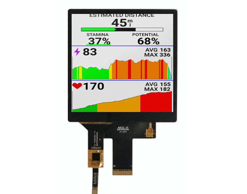 4 Inch Wide Temperature TFT LCD Display 720x720 MIPI ST7703 -30°C to 80°C High Brightness ...