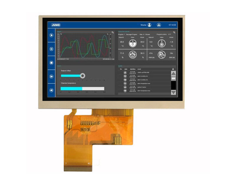 4.3 Inch Wide Temperature TFT LCD Display 800x480 RGB ST7262 -30°C to ...