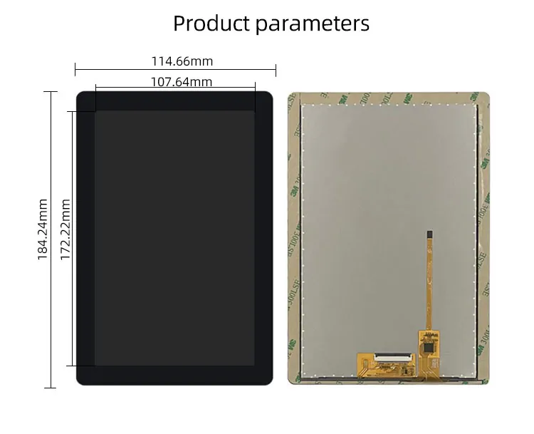 ET080WX11-TT 8-inch TFT liquid crystal display with 800×1280 resolution ...