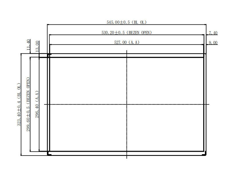 23.8 Inch TFT LCD Display 3840x2160 EDP 600 Nits High Brightness IPS ...