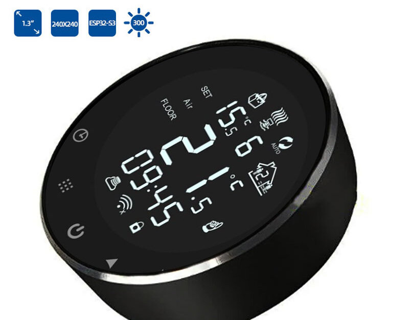 128 Inch 240×240 Round Tft Knob Display Esp32 Gc9a01 Arduino Lvgl Wifi Ble Uart Rotary Display