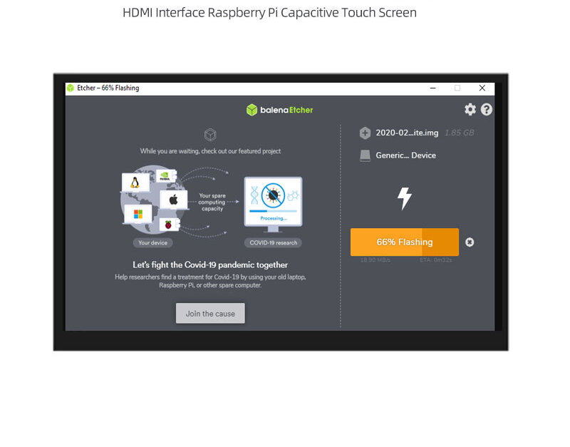 10.1 Inch TFT LCD Display 1024x600 HDMI Raspberry Pi Capacitive Touch ...