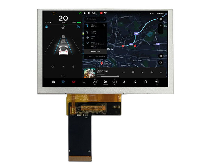 5 Inch TFT LCD Display 800x480 TTL High Brightness 1500nits LCD Module ...