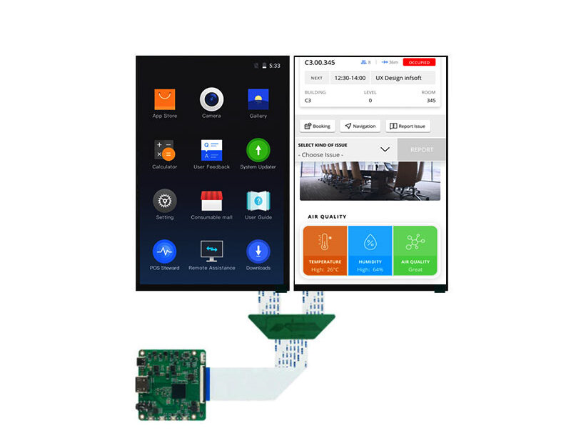 10.1 Inch IPS Dual LCD Display MIPI 60Hz 2K LCD Module With Driver ...